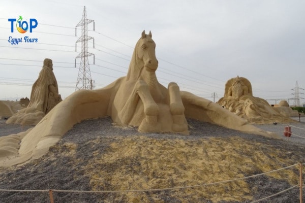 Sand City In Hurghada trip | SCULPTURES SAND CITY Hurghada
